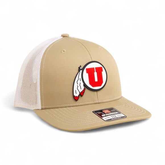Nike | Accessories | Utah Utes 3d Snapback Trucker Hat Tan White | Poshmark